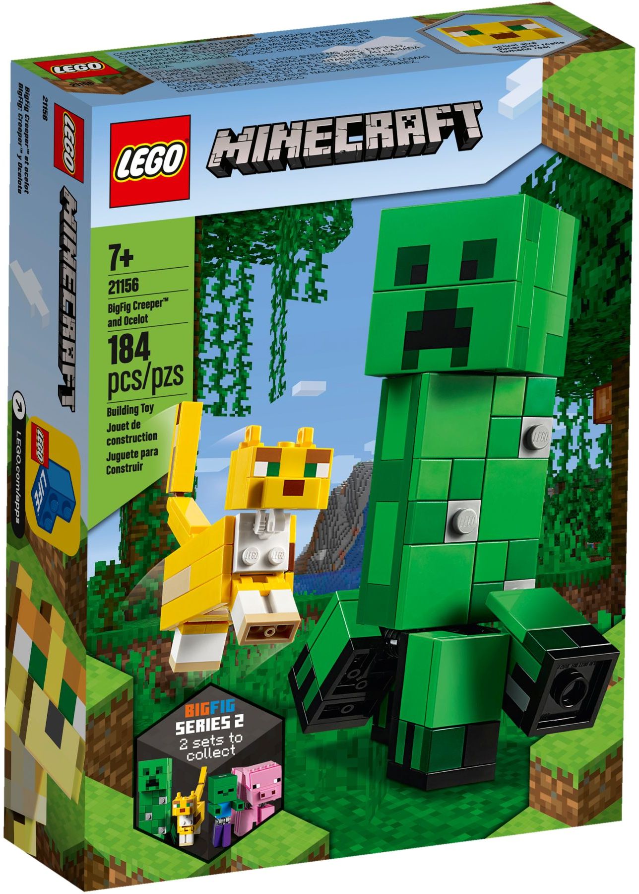 LEGO Minecraft BigFig Creeper & Ozelot 21156