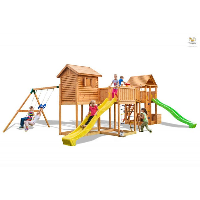 MAXI SET Fungoo PLAY BOX slide YELLOW,GREEN